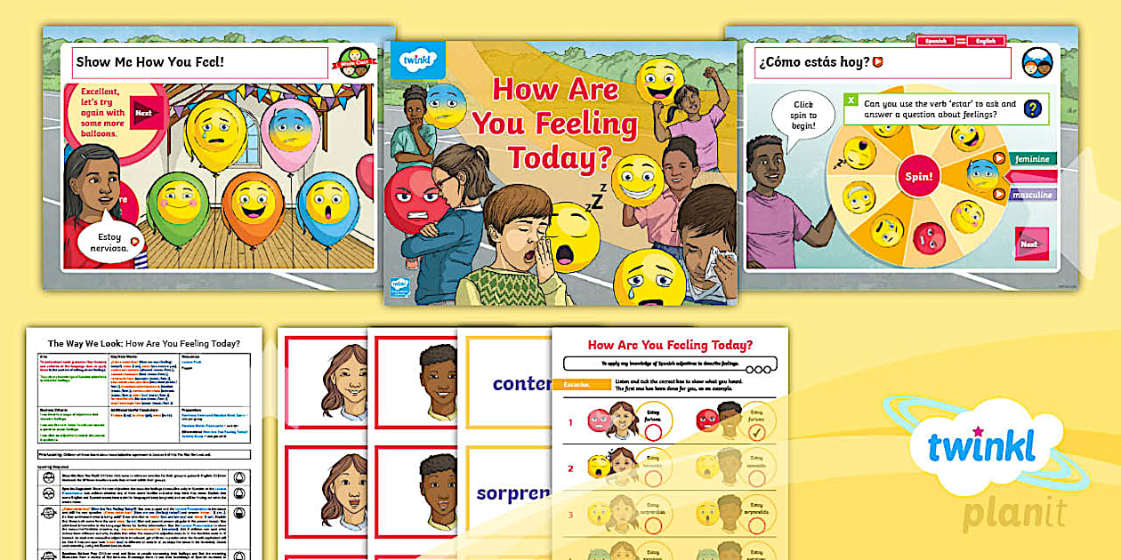 👉 PlanIt Year 5 Spanish Lesson: How Are You Feeling Today?