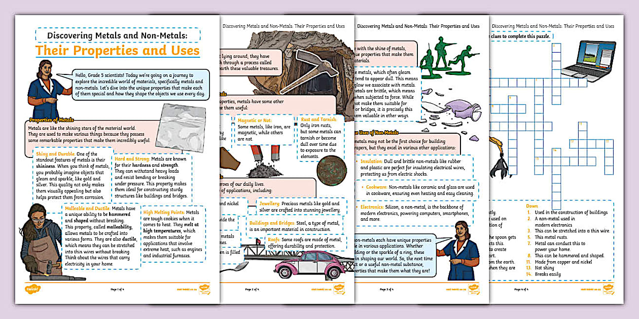 Discovering Metals and Non-Metals: Their Properties and Uses
