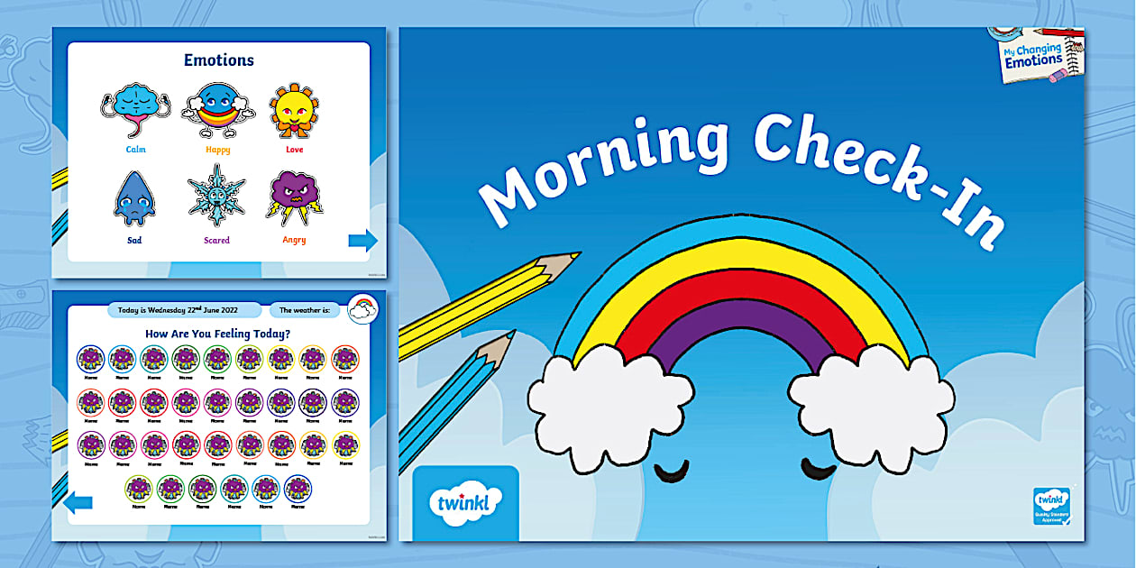 Daily Emotions Check-In PowerPoint | F-2 | Teacher-Made