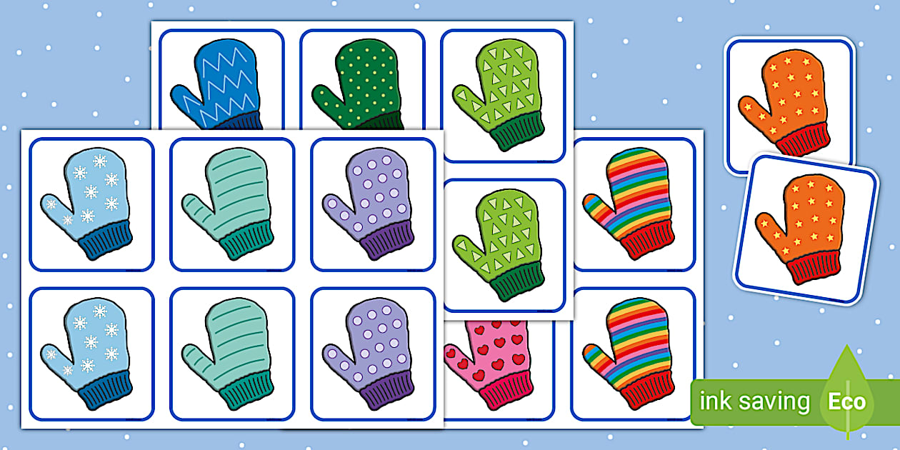 👉 Pattern Mittens Matching Cards | Twinkl (teacher made)