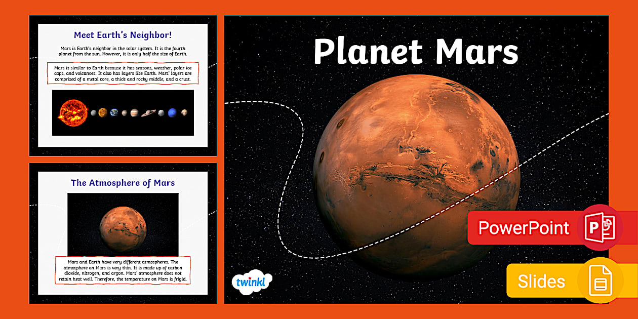 Planet Mars PowerPoint & Google Slides for 3rd-5th Grade