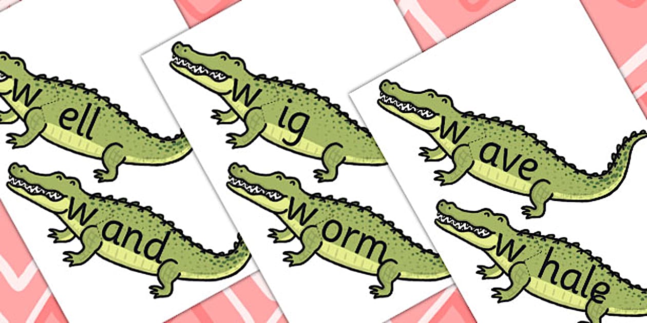 w Sound And Vowel Animal Jigsaw (teacher made) - Twinkl