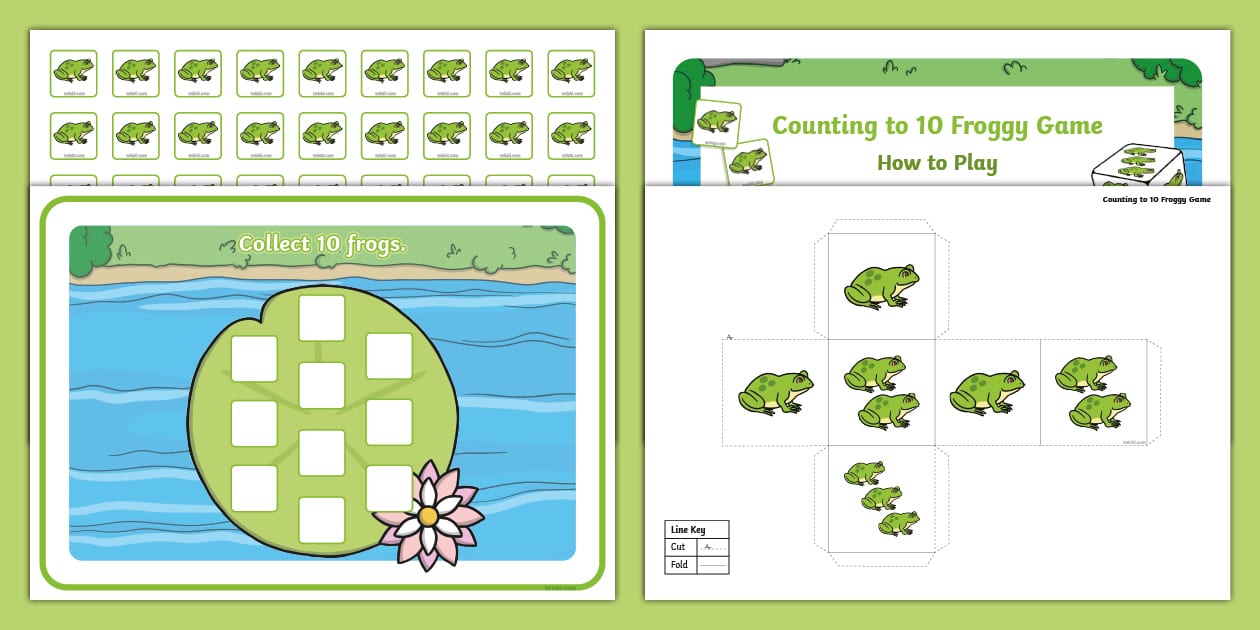 👉 Counting to 10 Froggy Game | Frog Maths Game | Twinkl EYFS
