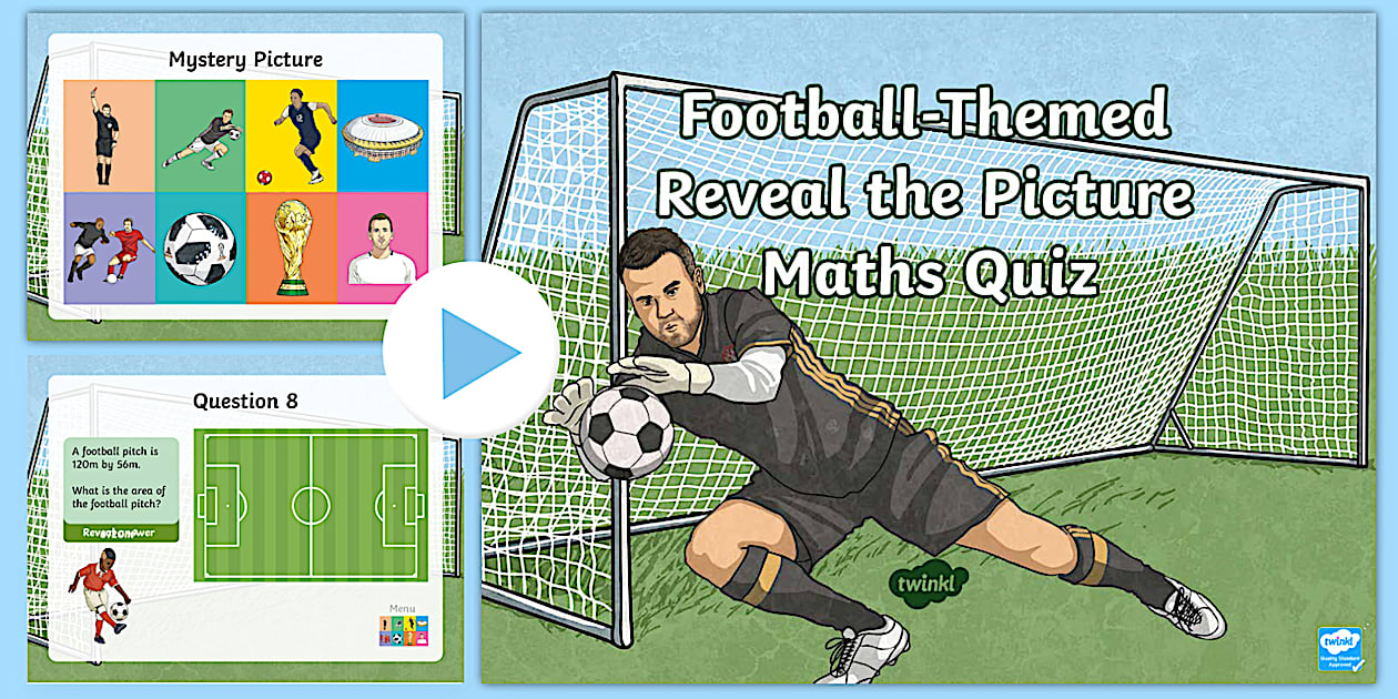 5-6 Football Themed Reveal the Picture Problem Solving PowerPoint