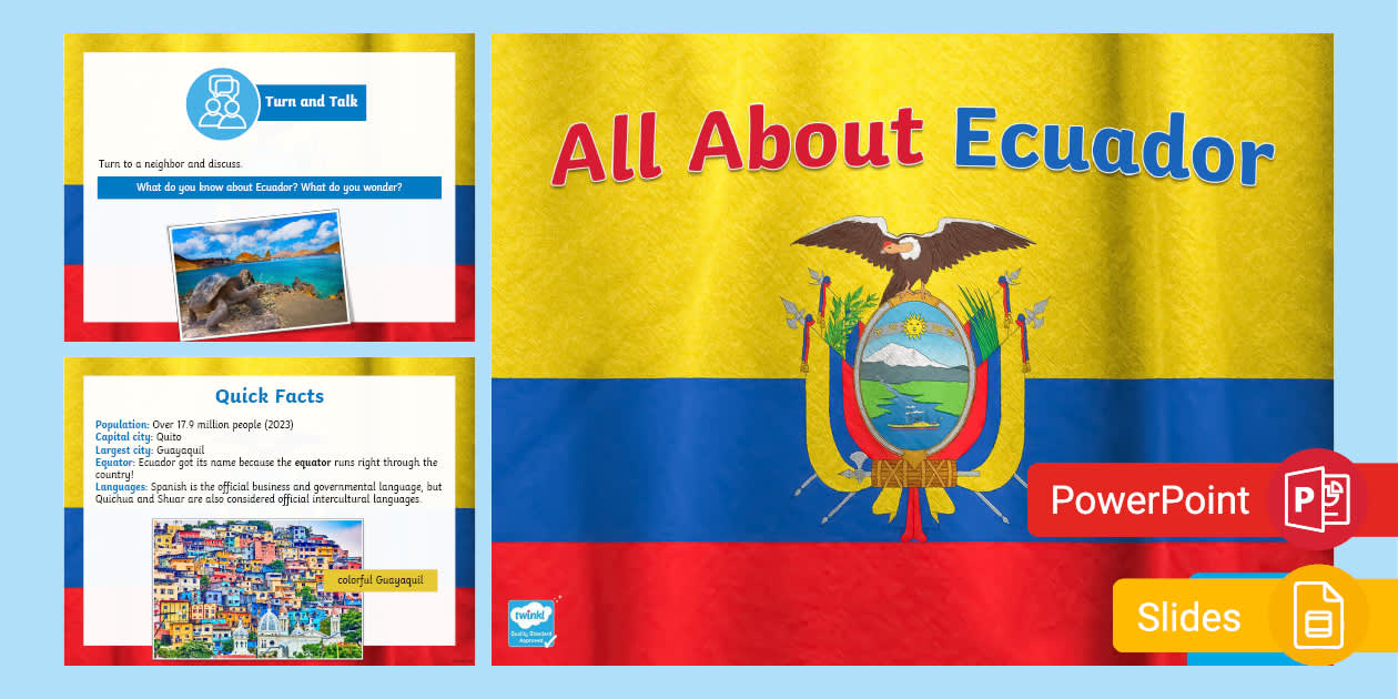 Ecuador PowerPoint & Google Slides for 3rd-5th Grade