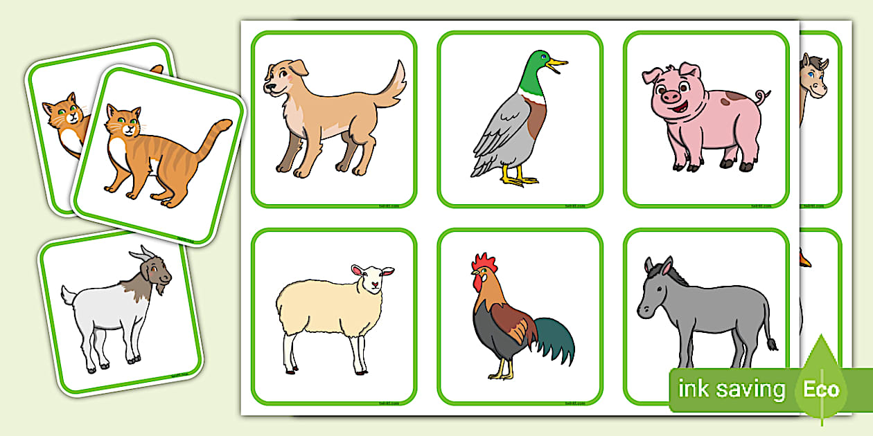Farm Animals Picture Snap Game | Twinkl (creat de profesori)