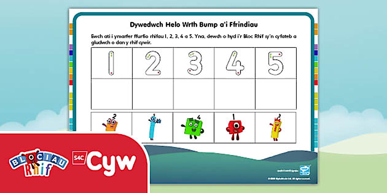FREE! - Blociau Rhif:Gweithgaredd Ffurfio a Chynrychioli Rhifau 1-5