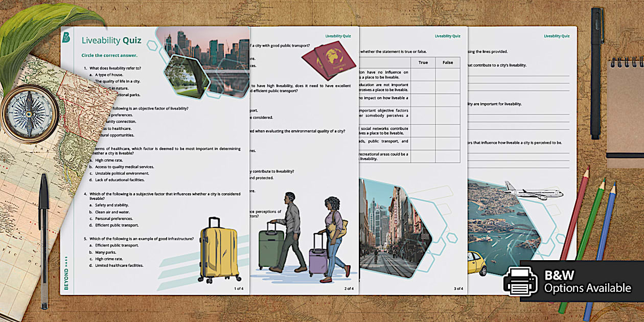 Liveability Quiz (teacher made) - Twinkl