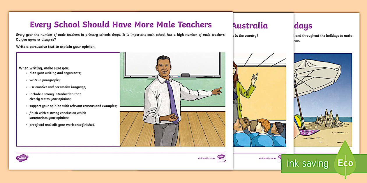 World Teachers' Day Persuasive Writing Stimulus Picture