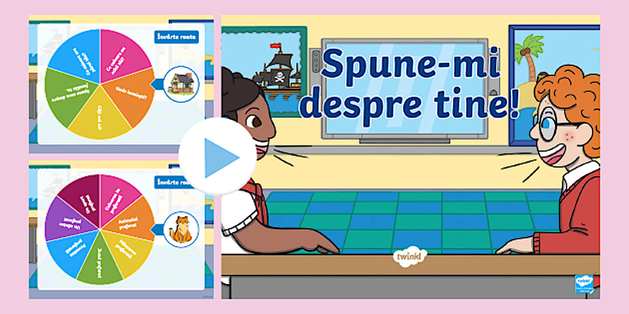 Spune-mi despre tine! – Joc PowerPoint - Twinkl