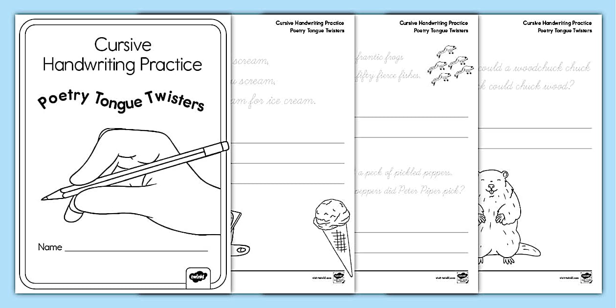 Cursive Handwriting Practice Booklet | Resource | Twinkl USA
