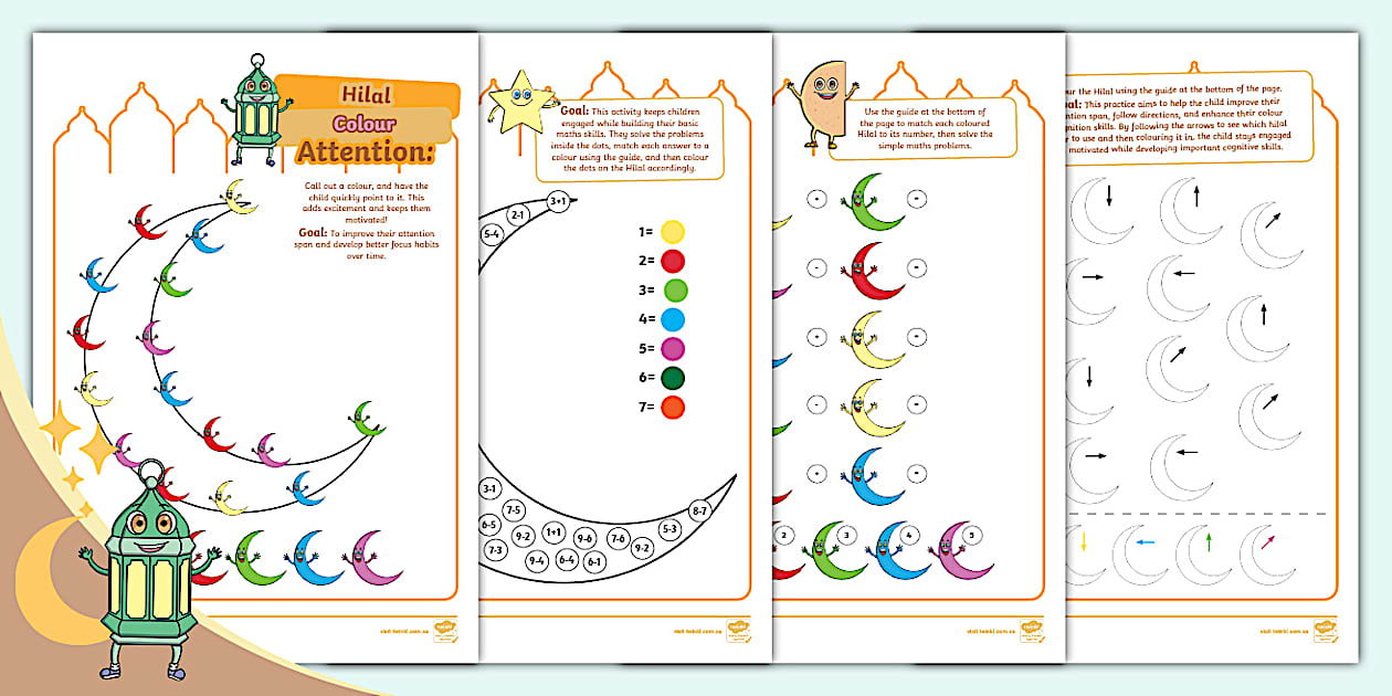 Ramadan Fun - Hilal Activity Sheet (teacher made) - Twinkl