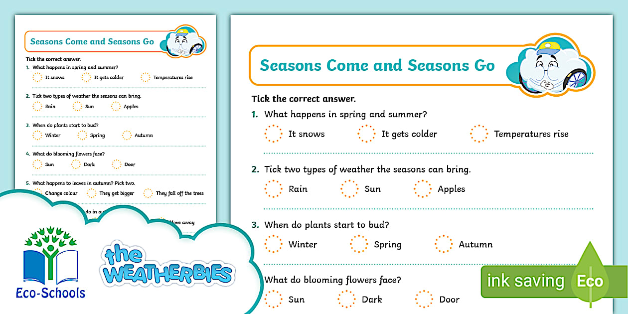 The Weatherbies Seasons Come and Seasons Go Song Resource
