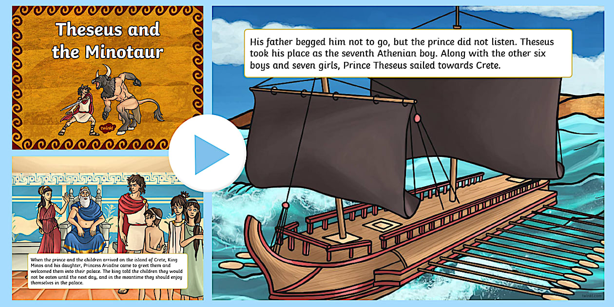 Theseus and the Minotaur PowerPoint | Ancient Greek Myths