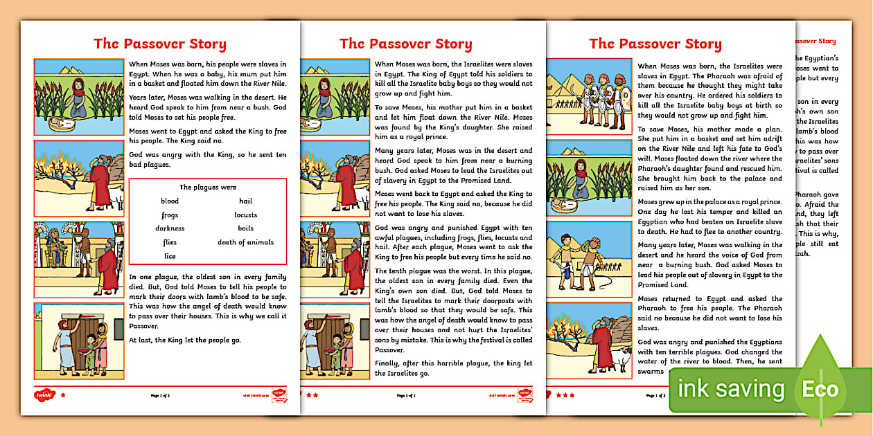 Editable The Passover Story (professor feito) - Twinkl