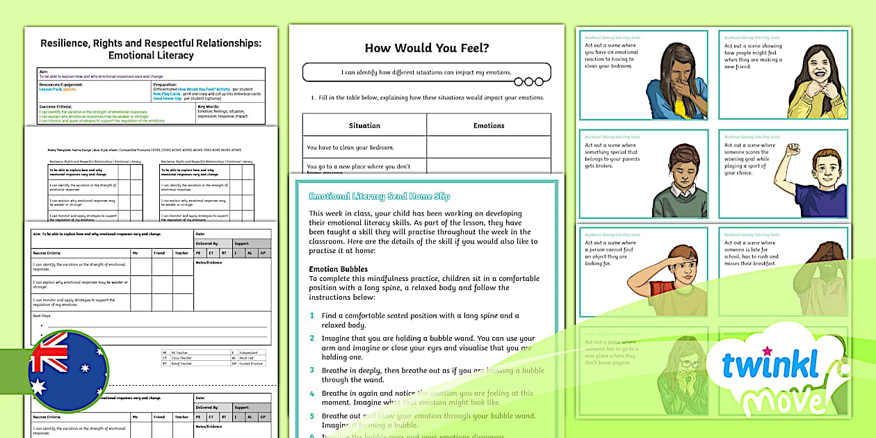 Year 4 RRRR Emotional Literacy Lesson Pack (teacher made)
