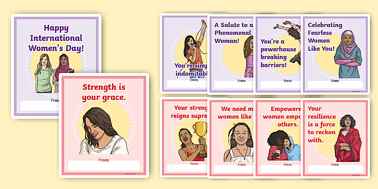 Women's Day Gift Tags | Grades 2 -6 | Twinkl