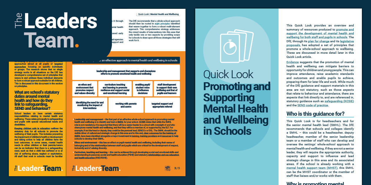 Mental Health in Schools