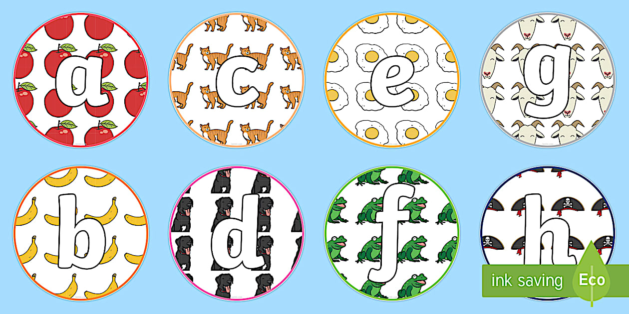 Precursive Alphabet Cut Outs - Twinkl