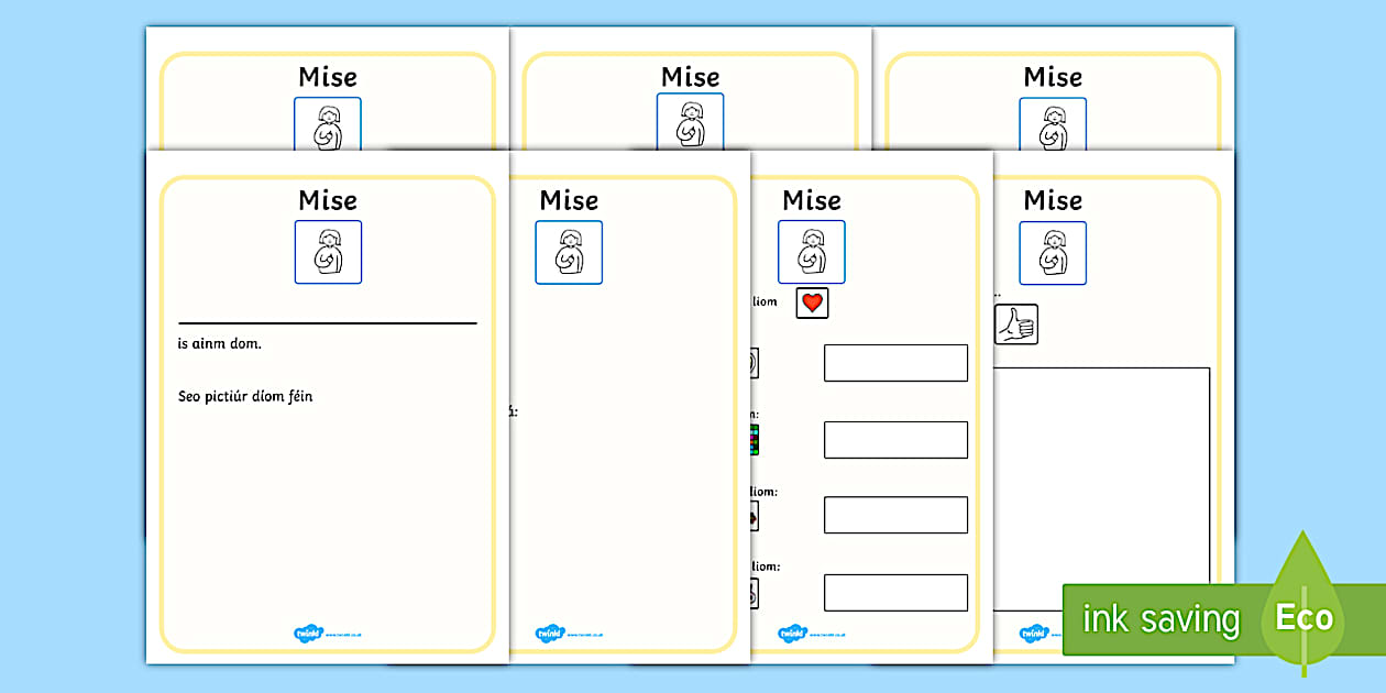 Leabhrán: Mise (professor feito) - Twinkl