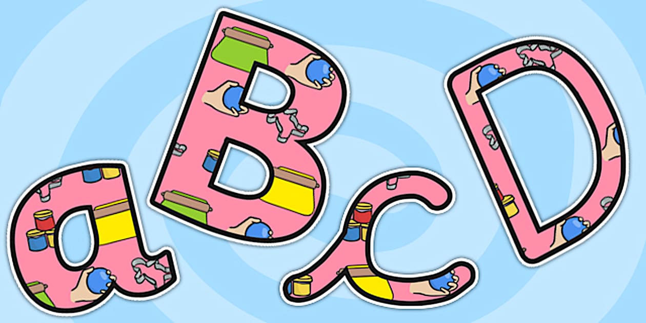 👉 Malleable Area Themed Size Editable Display Lettering - malleable