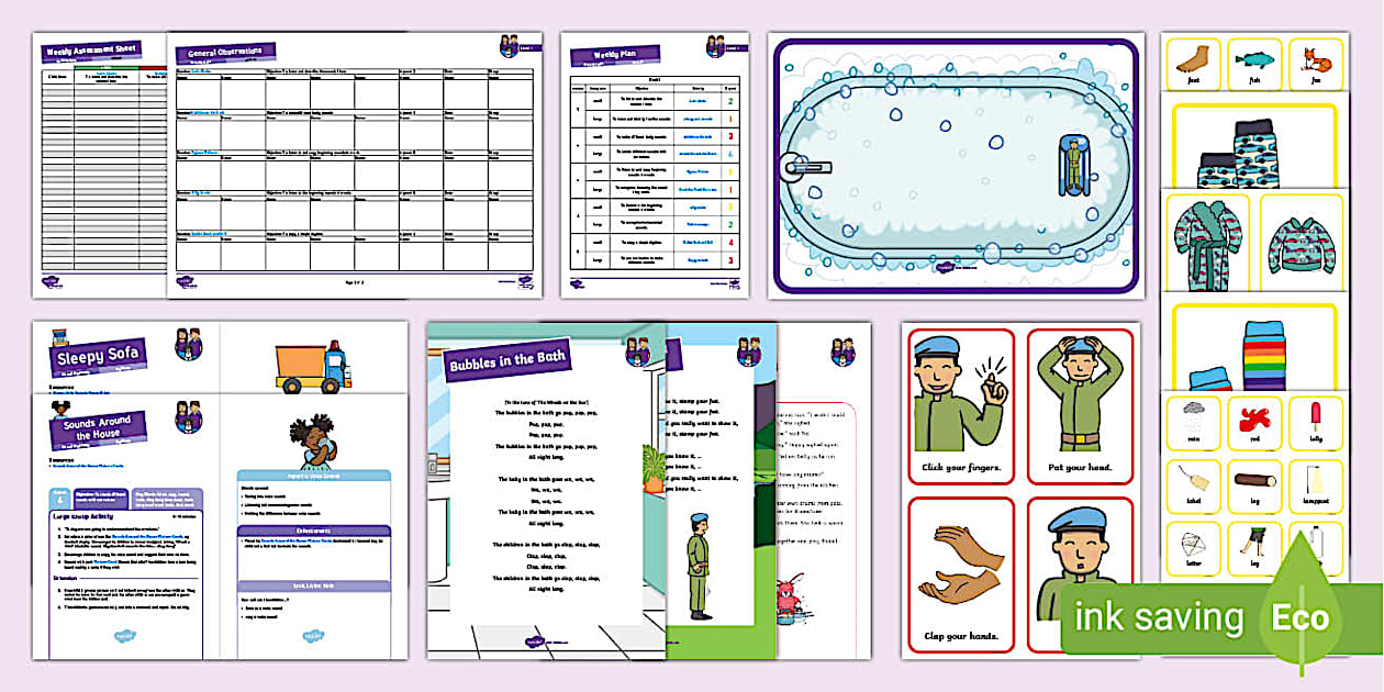 Phonics Level 1, Week 1: My House Lesson Pack