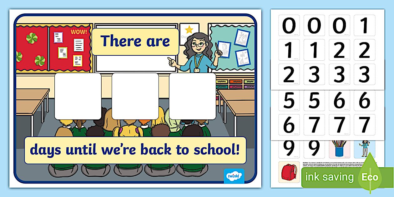 Build Anticipation With A Back-To-School Countdown Poster