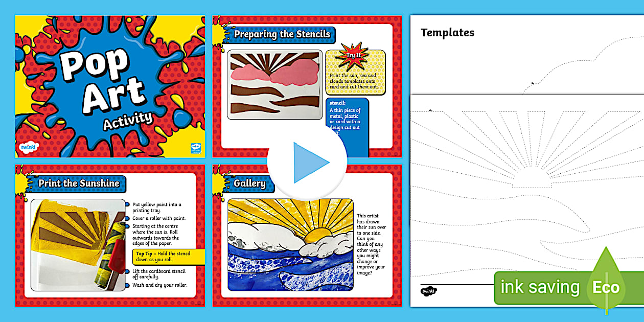 KS1 Pop Art Activity (Teacher-Made) - Twinkl