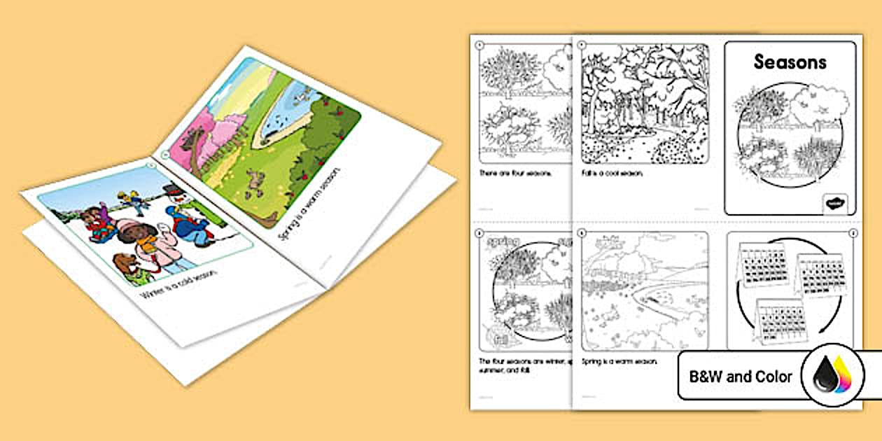 Seasons Emergent Reader - Twinkl