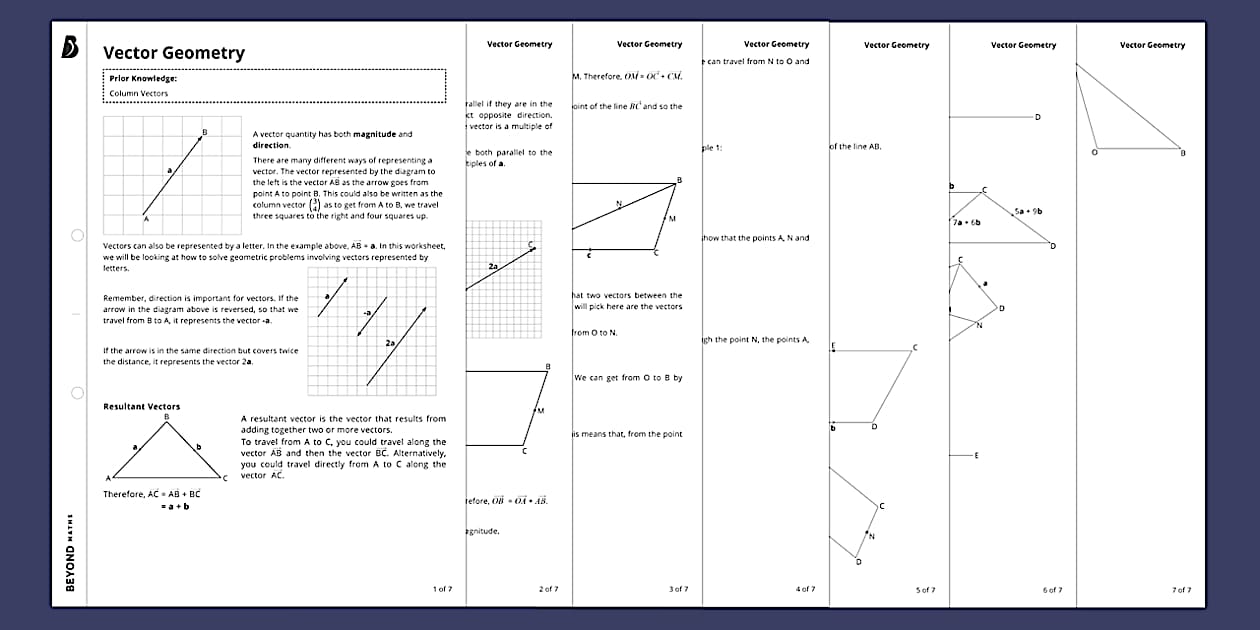 👉 Vector Geometry (teacher made) - Twinkl