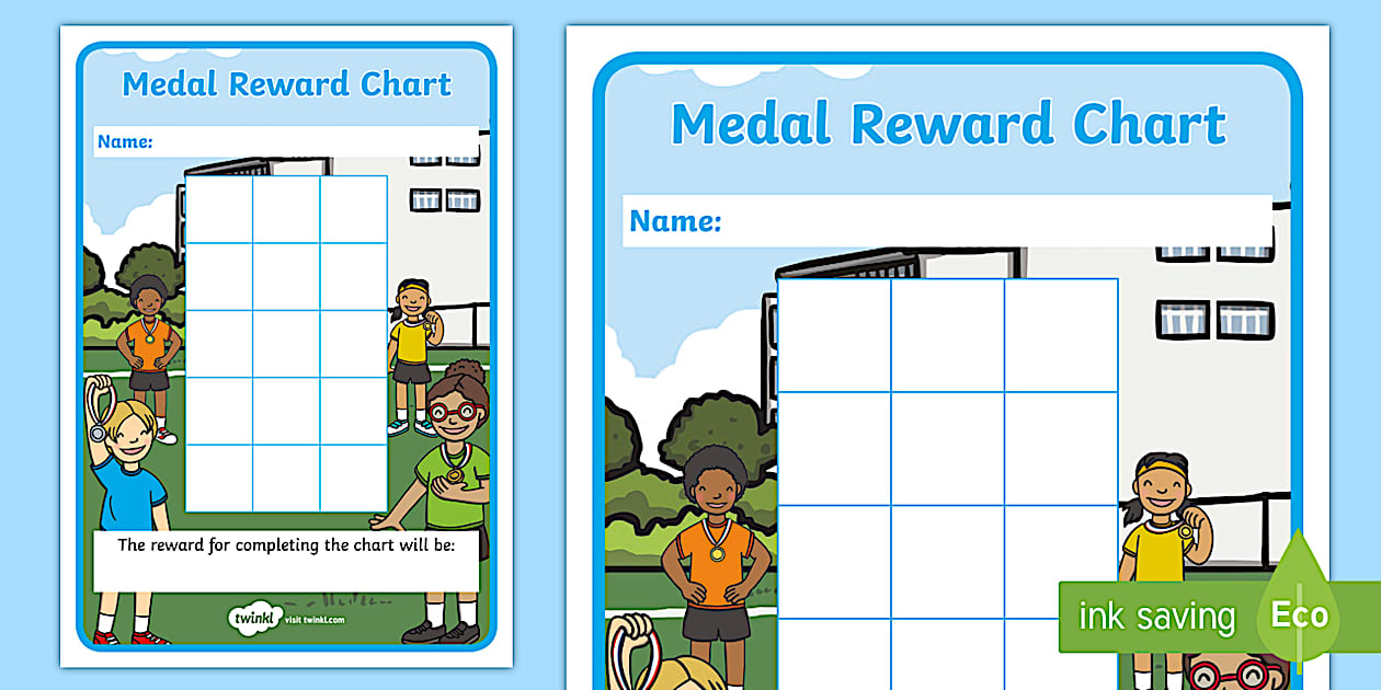 Medal-Themed Reward Charts (teacher made) - Twinkl