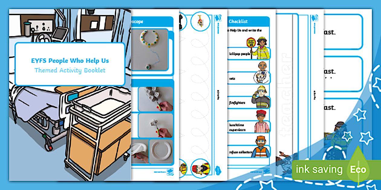 People Who Help Us Themed Activity Booklet (Ages 3 - 5)