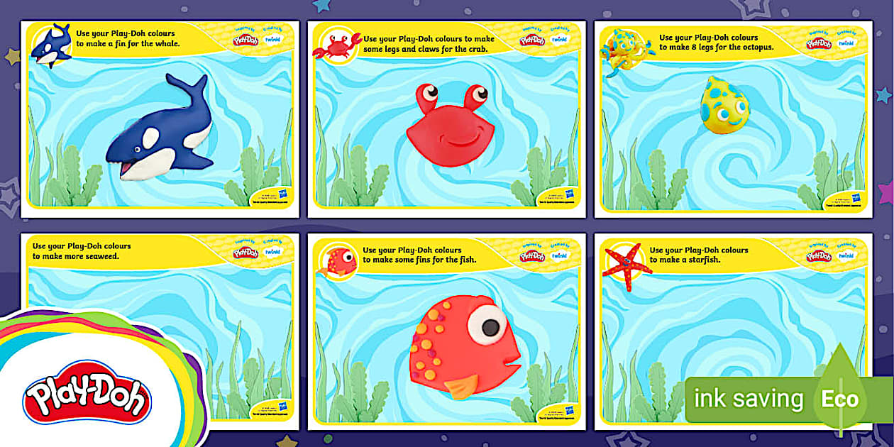 FREE! - Play-Doh: Under the Sea Mats (teacher made) - Twinkl