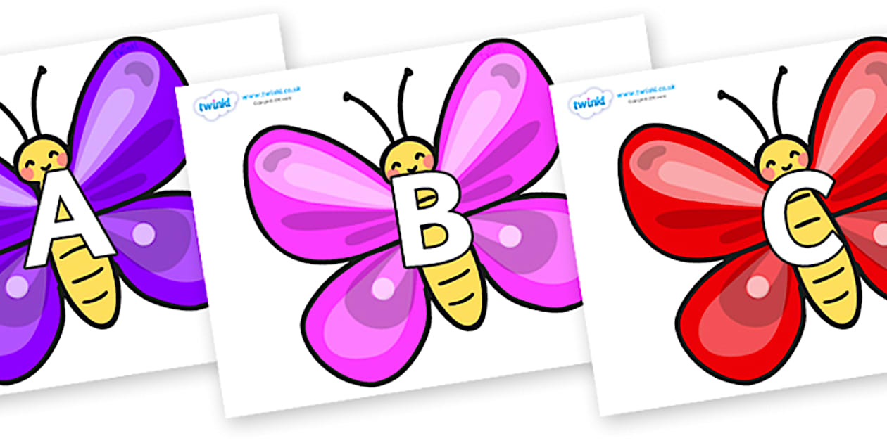 A-Z Alphabet on Butterflies (teacher made) - Twinkl
