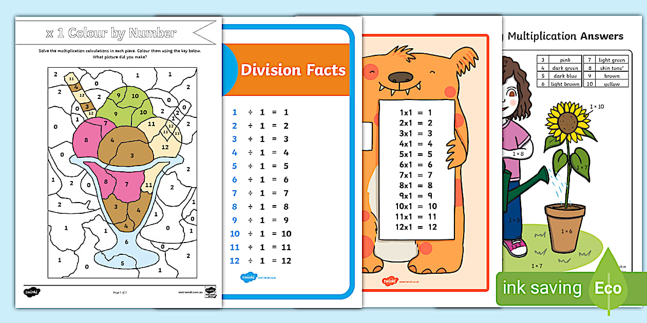 1 Times Table Pack - Primary School (teacher made) - Twinkl