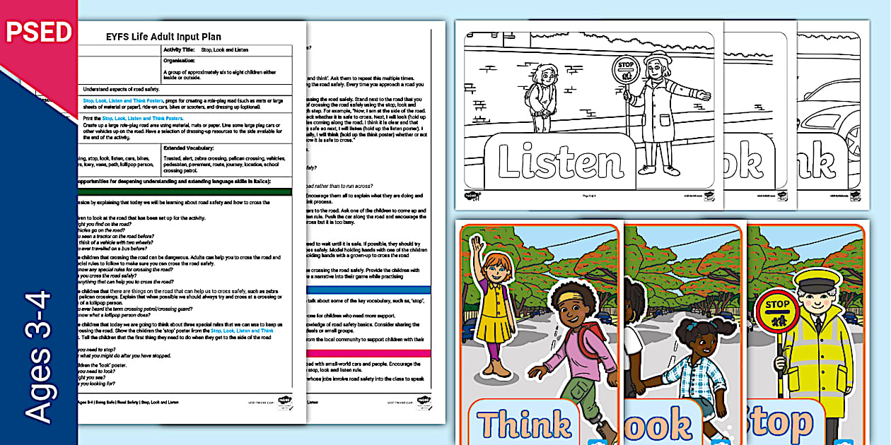 PSED Stop, Look and Listen Input Plan and Resource Pack