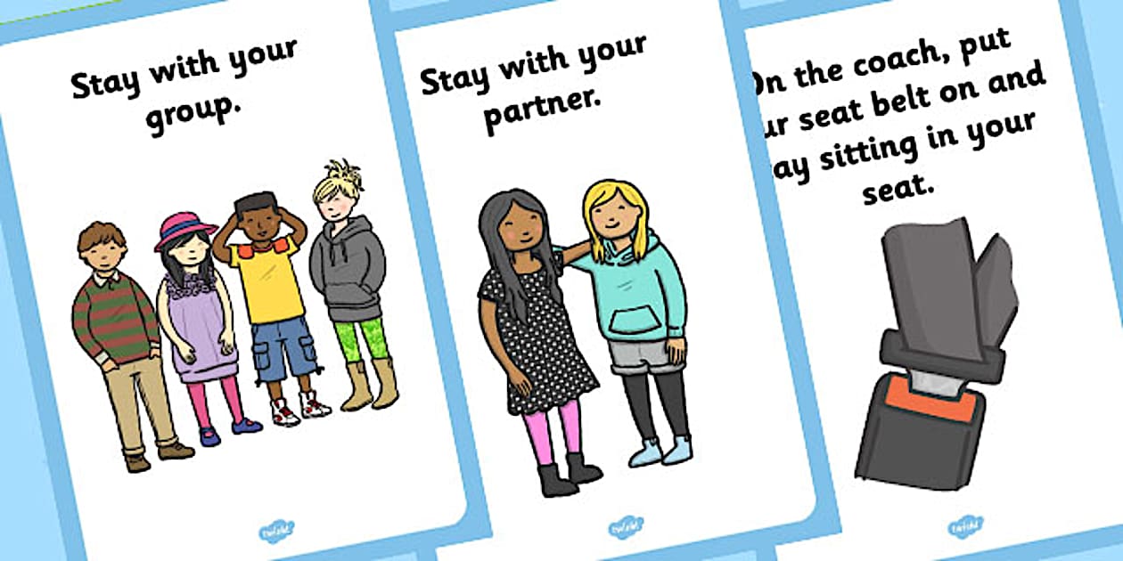 School Trip Rules Posters - Twinkl