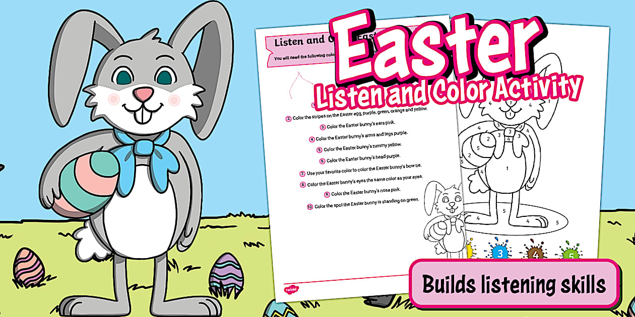 Easter Listen and Color Activity