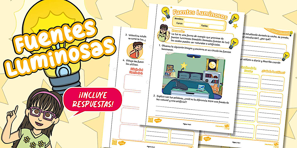 Guía | Trabajo | Fuentes Luminosas