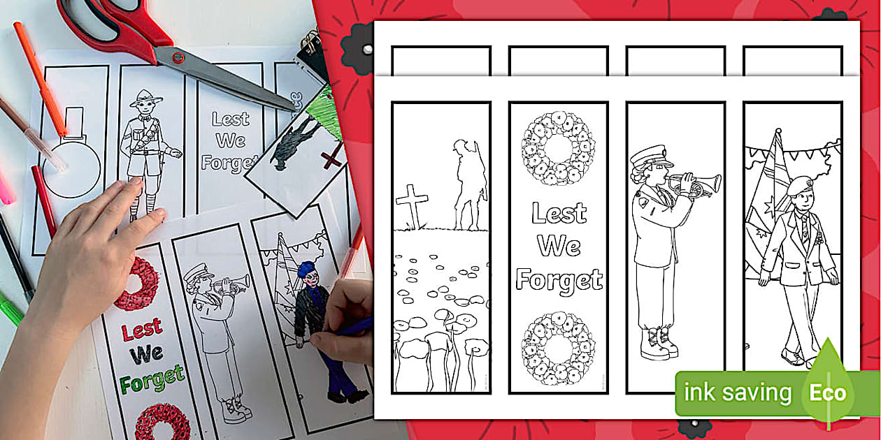 Remembrance Day Bookmarks (teacher made) - Twinkl