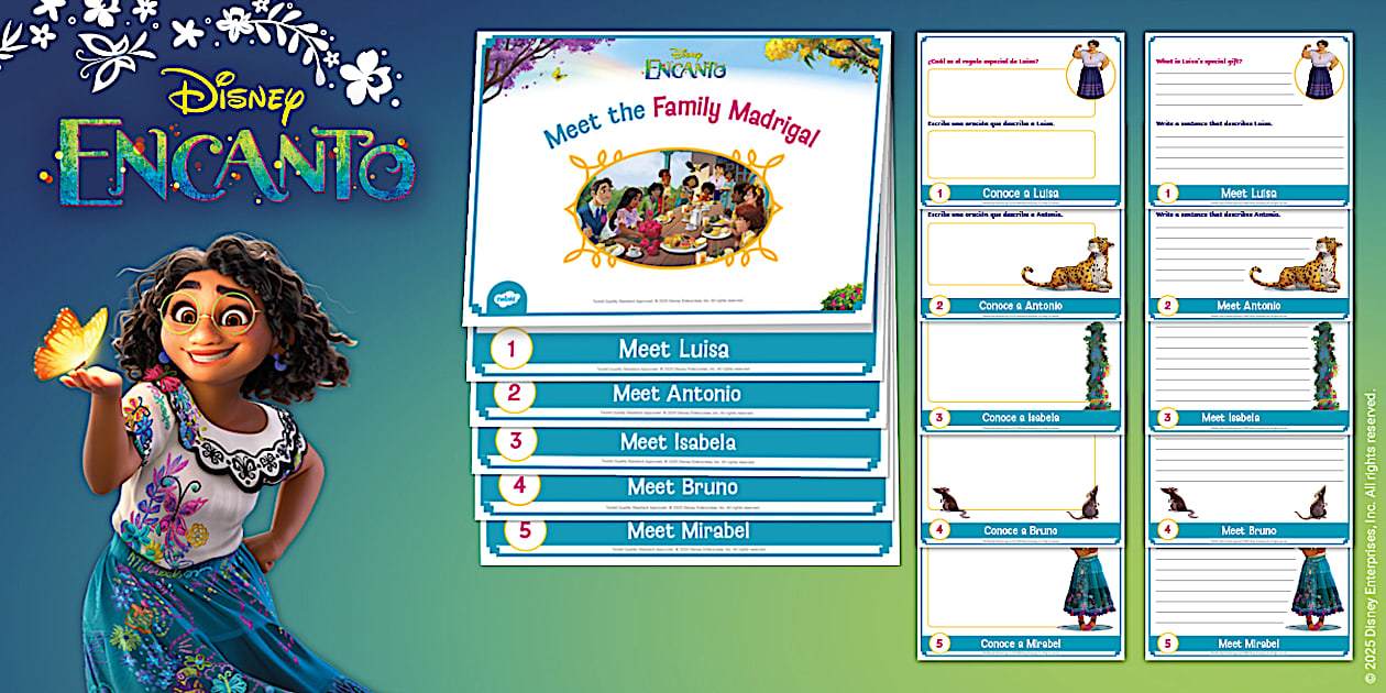 Encanto: English/Spanish Meet the Madrigal Family Flipbook