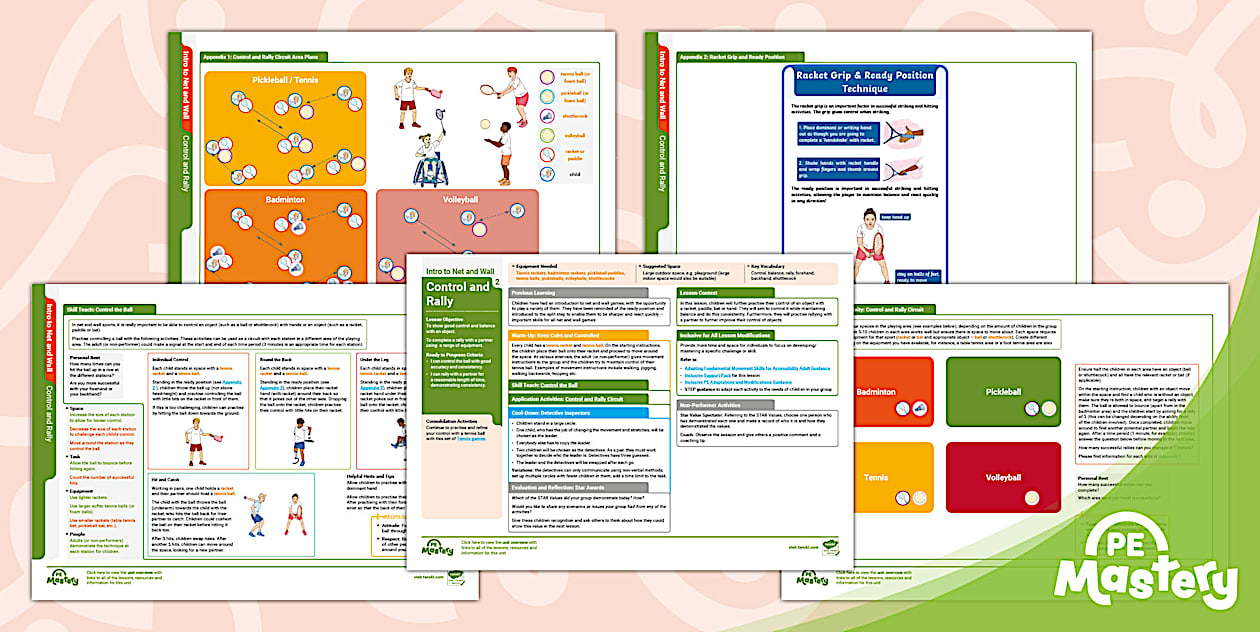 PE Mastery: UKS2 Intro to Net & Wall L2 - Control and Rally
