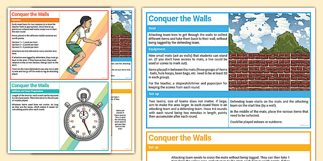 Conquer the Walls (Whole Class Game) (Teacher-Made) - Twinkl