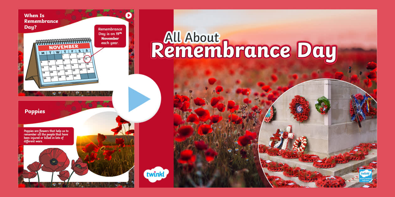 EYFS All About Remembrance Day PowerPoint (teacher made)
