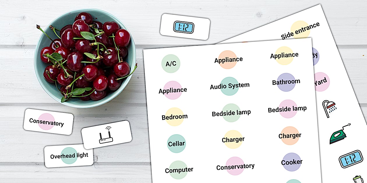 Kitchen Appliance Switch - Editable Labels Activity - Twinkl