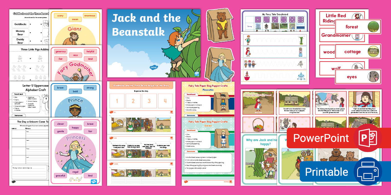 Fairy Tales Activity Pack for PK-K (Teacher-Made) - Twinkl