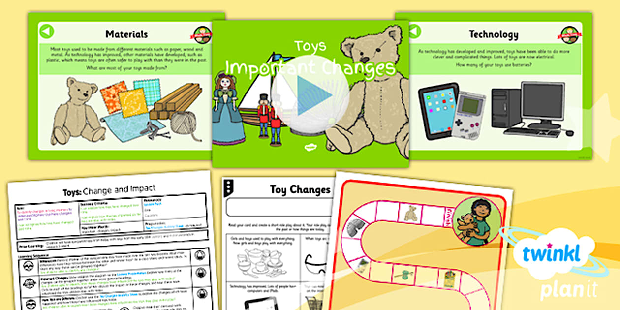 History: Toys: Important Changes KS1 Lesson Pack 5 - Twinkl