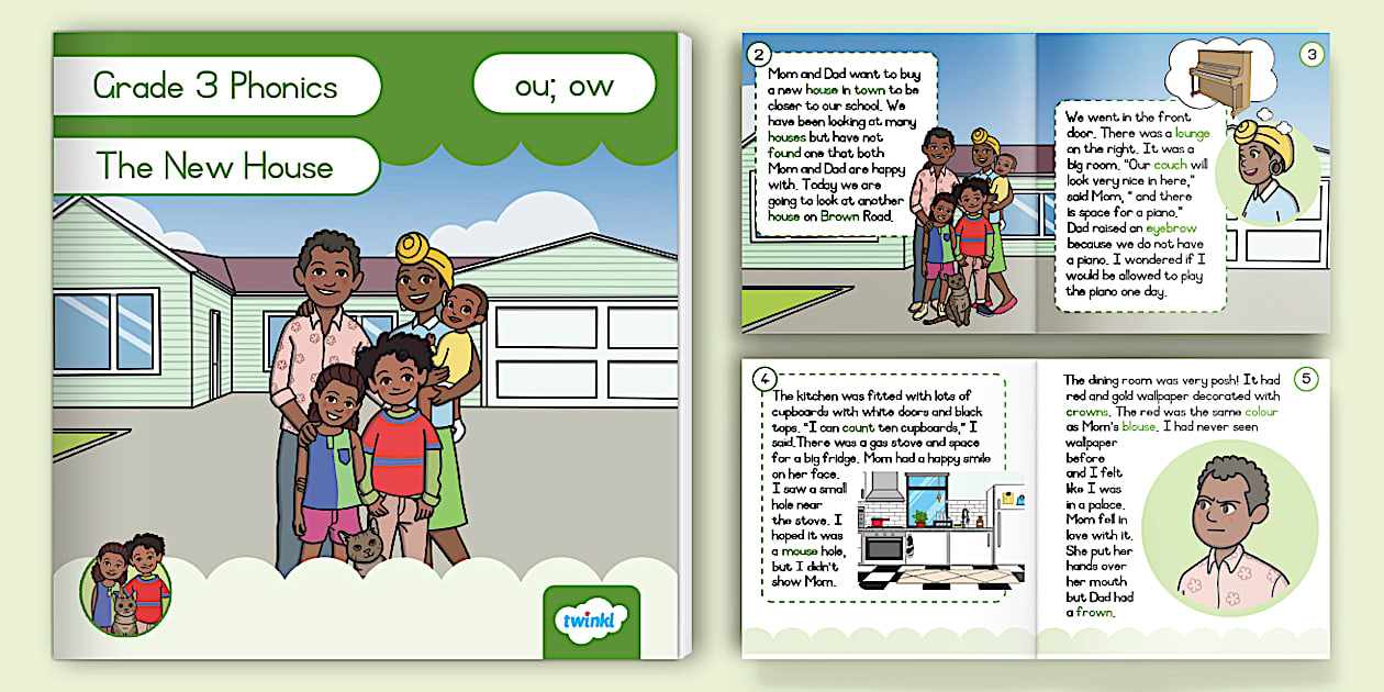 Grade 3 Phonics eBook: ou,ow