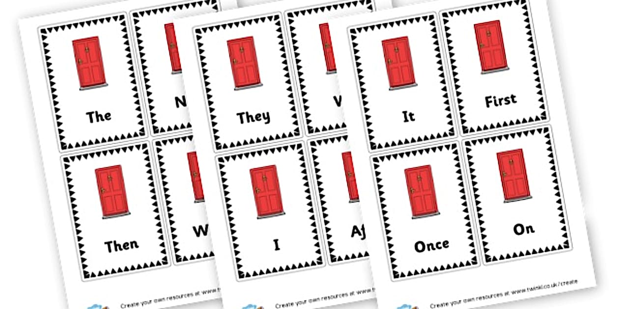 Sentence Opener Flashcards Portrait (teacher made) - Twinkl