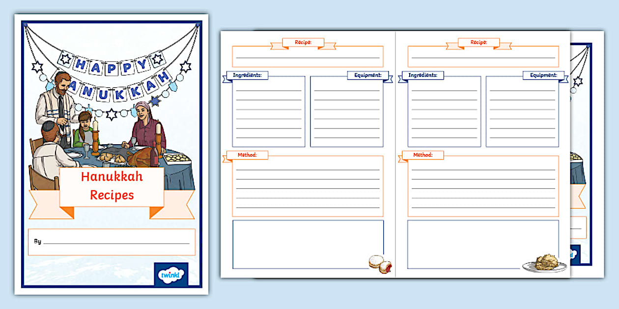 Hanukkah Recipe Book (teacher made) - Twinkl